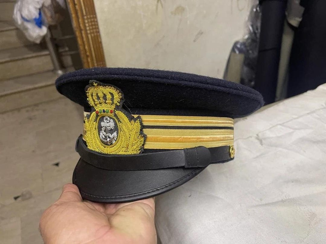 Replica Cappello-berretto-capitano-regia-marina-san-marco-rsi-1910-cap ...