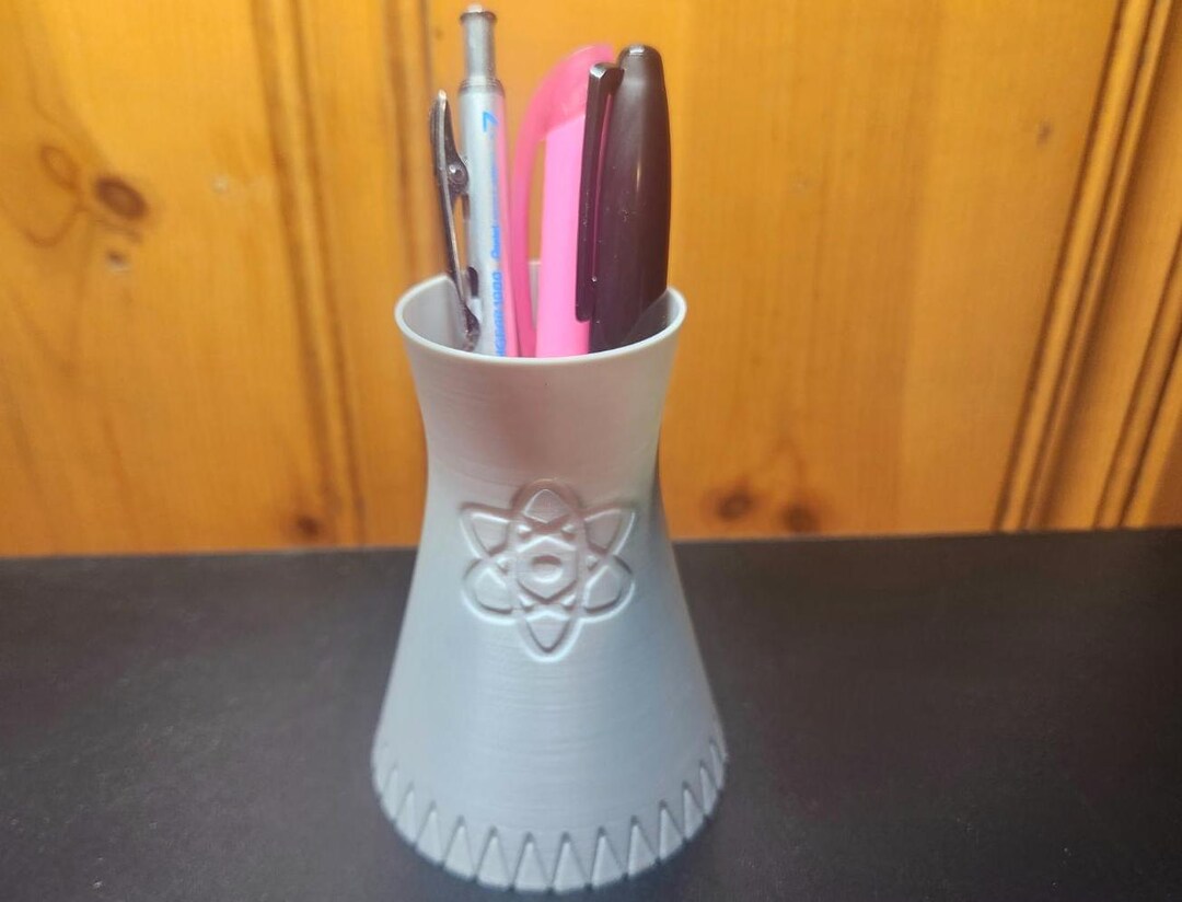 Nuclear Power Plant Cooling Tower Pencil Holder - Unique Office Desk ...
