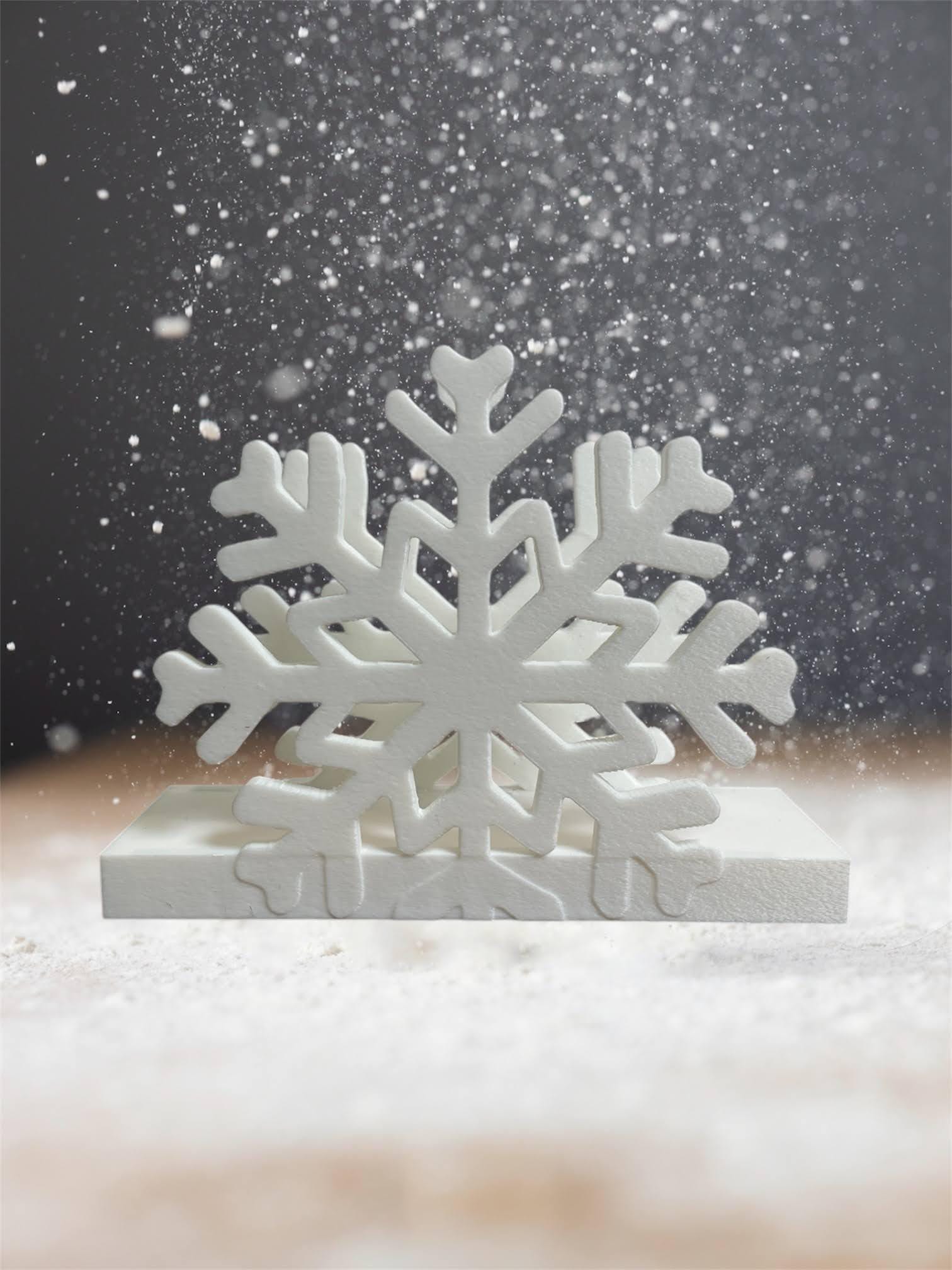 Snowflake Napkin Holder - 3D Printed Winter Table Decor, Holiday ...
