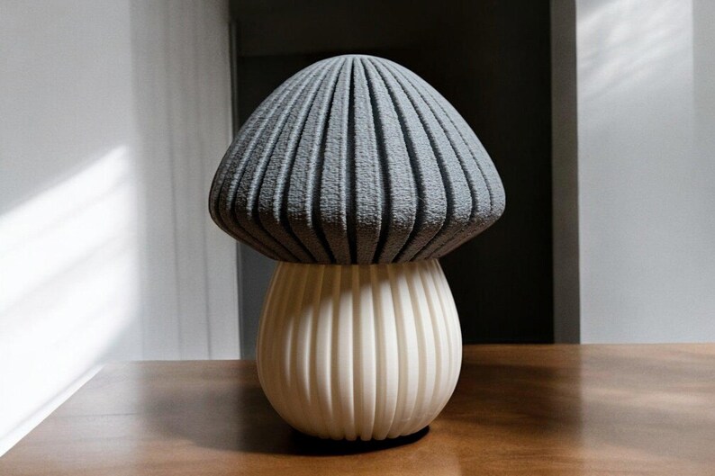 3D Printed Mushroom Decor Set Modern Textured Mushrooms for Home or ...