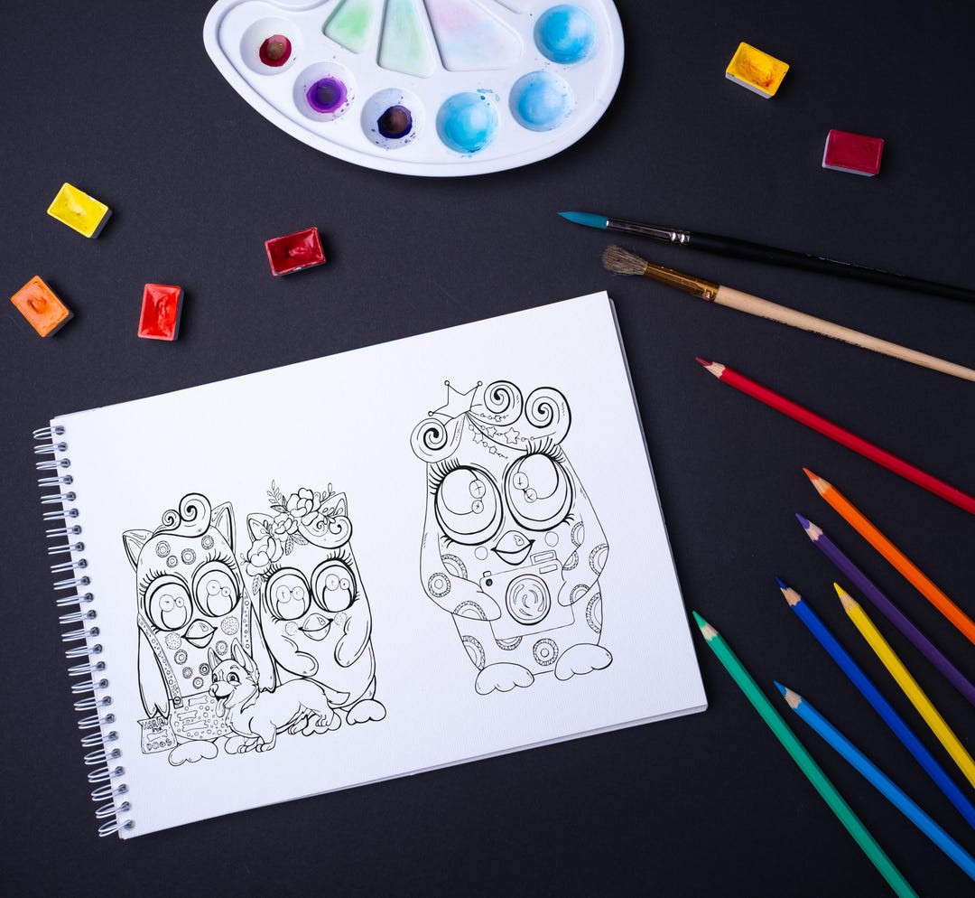 Instant Downloadable Owl Coloring Pages for Home Crafts and Mindfulness ...