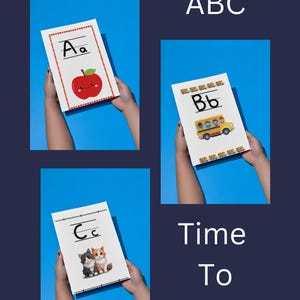 ABC Preschool Flash Card Digital Printable Download Early Childhood ...