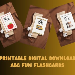 ABC Preschool Flash Card Digital Printable Download Early Childhood ...
