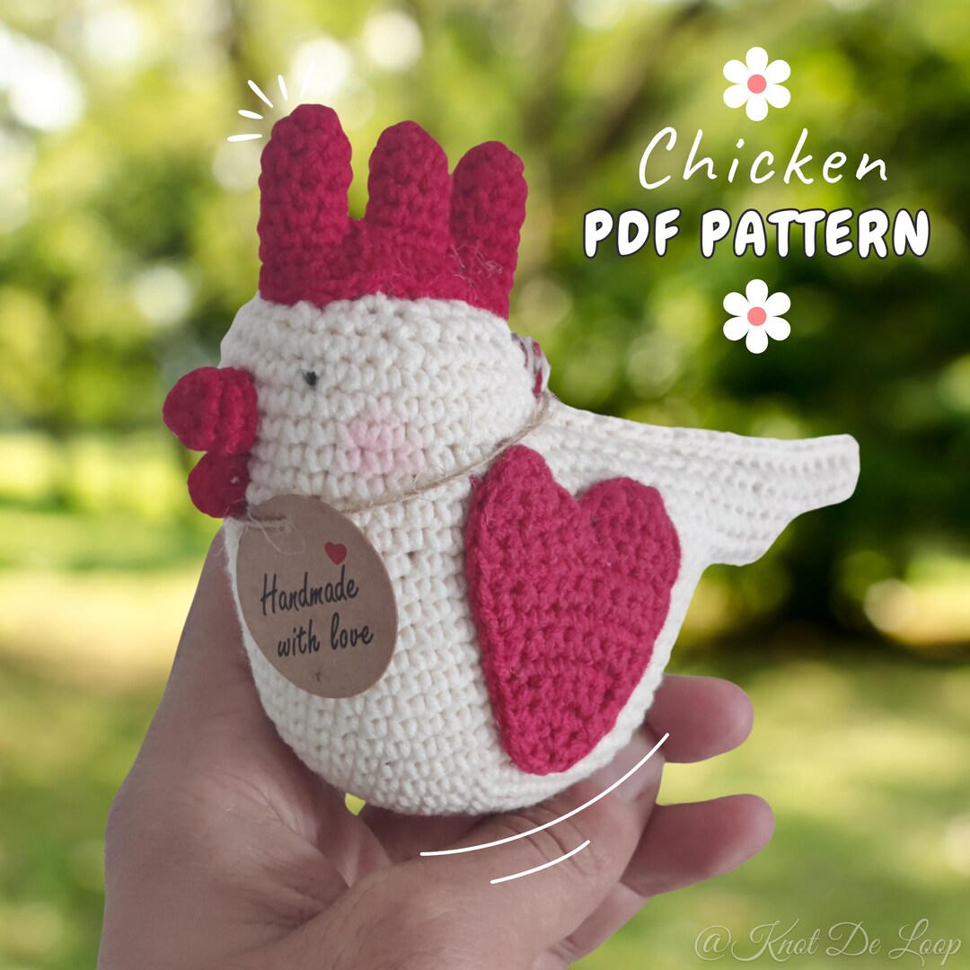 Chicken Crochet Pattern Amigurumi Chicken Pattern PDF Low-sew Amigurumi ...