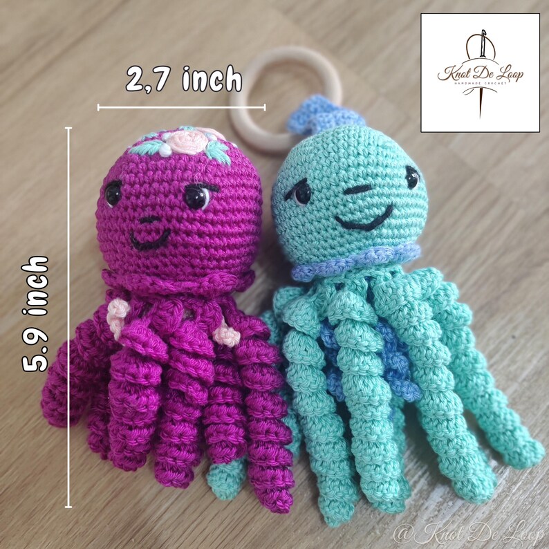 Octopus Crochet Pattern Amigurumi Octopus Pattern PDF Low-sew Amigurumi ...