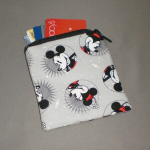 Mickey Mouse Coin Purse - Gift Card Holder - Card Case -small Padded ...