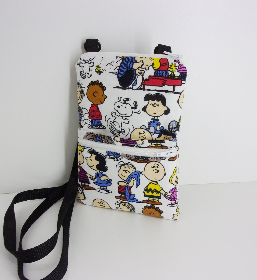 Peanuts Gang Cross-body Bag - Smart Phone Purse - Passport Purse ...