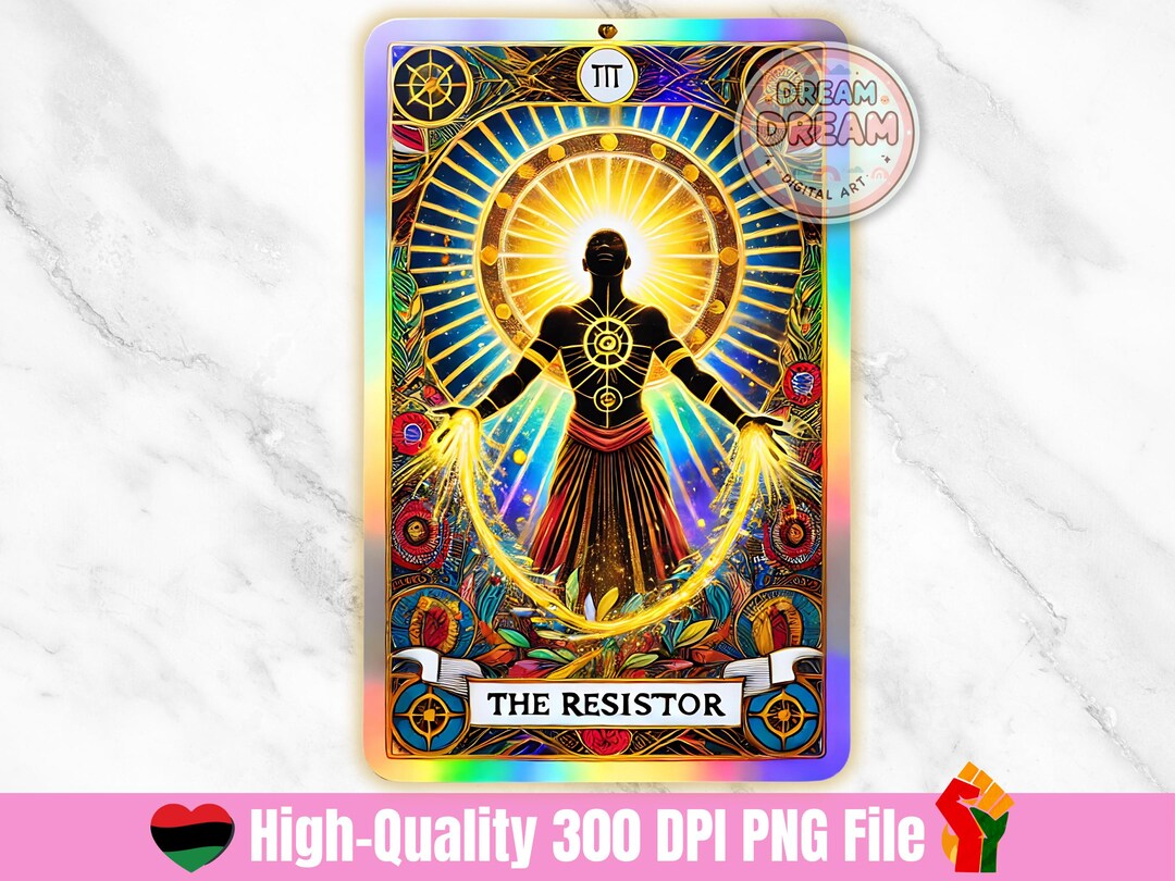 The Resistor Tarot Card PNG, Black History Firsts, Inspirated Tarot ...