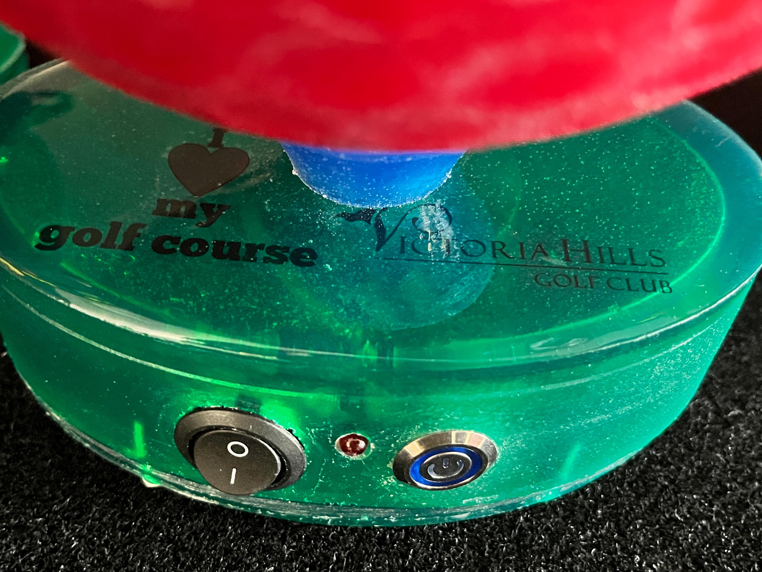 Golf Ball Shaped Computer Tower on Tee on Green With RGB Lights - Etsy