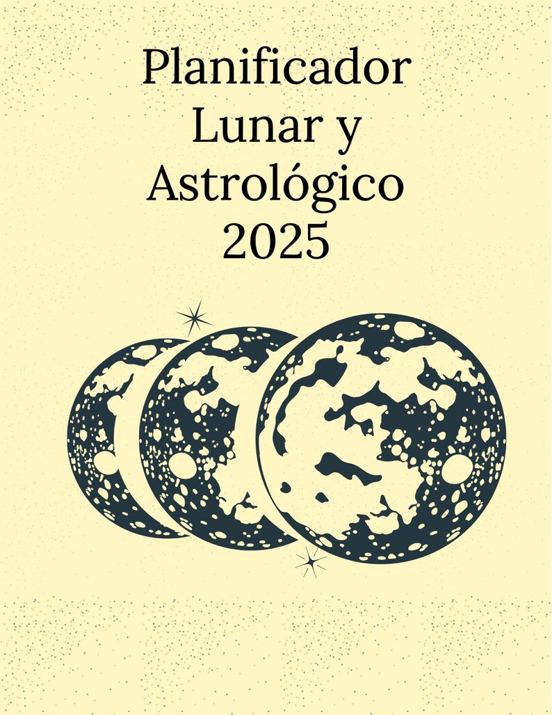Lunar and Astronomical Planner 2025 Downloadable Digital Lunar and ...