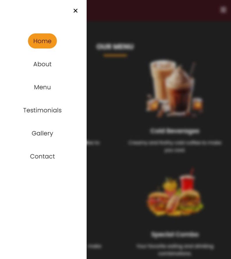 Responsive Coffee Shop Website Template – Customizable HTML/CSS/JS ...