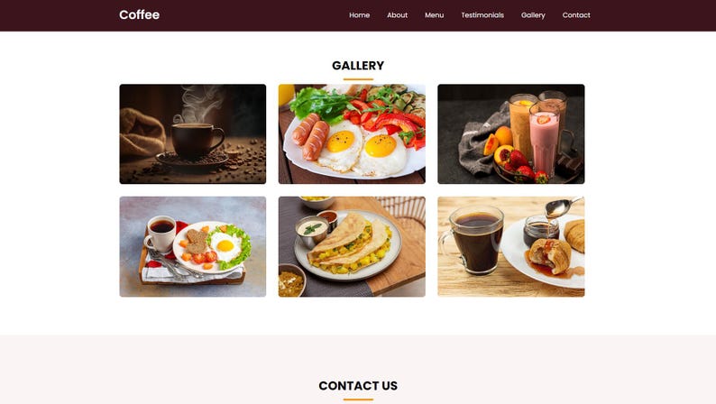 Responsive Coffee Shop Website Template – Customizable HTML/CSS/JS Design for Cafes - Etsy
