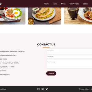 Responsive Coffee Shop Website Template – Customizable HTML/CSS/JS Design for Cafes - Etsy