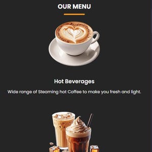 Responsive Coffee Shop Website Template – Customizable HTML/CSS/JS Design for Cafes - Etsy