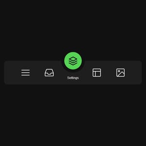 Green Dot Modern & Animated Navigation Bar - Etsy