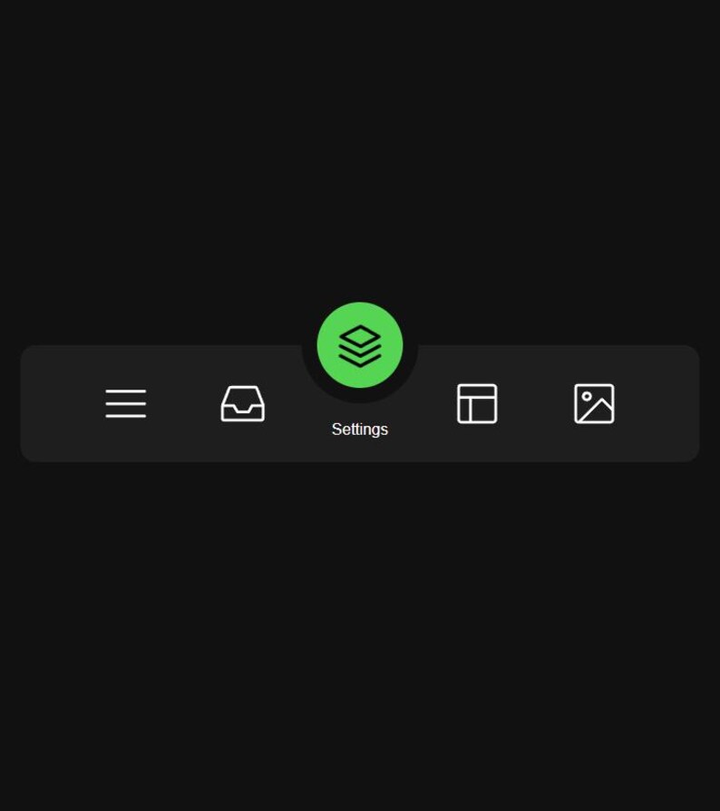 Green Dot Modern & Animated Navigation Bar - Etsy