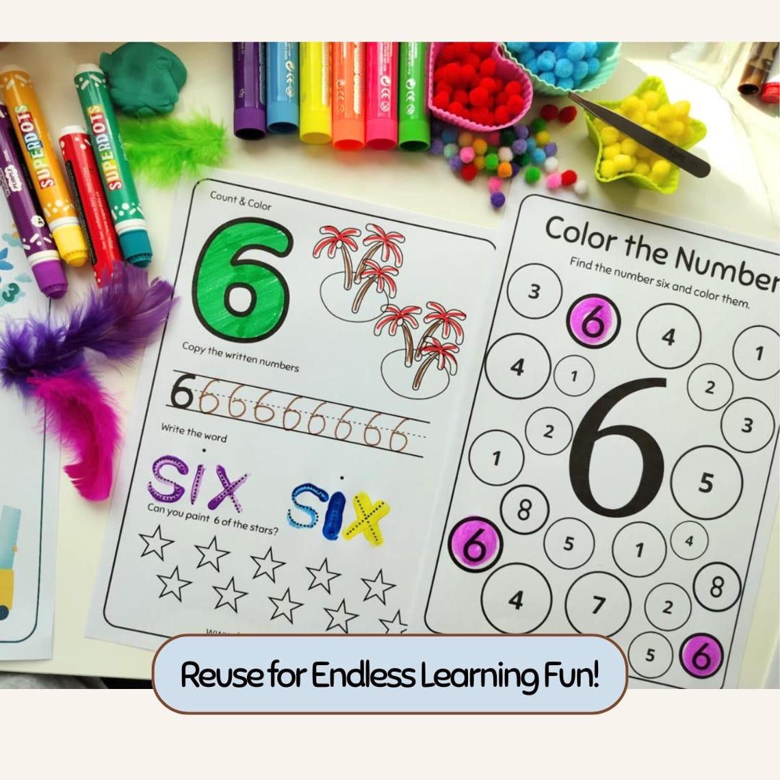 Numbers Learning Pack: Tracing, Counting & Writing (printable) - Etsy