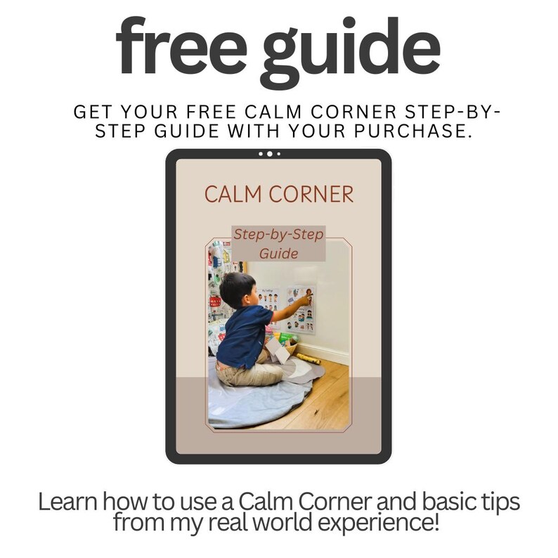 Calm Corner Posters: Feelings Chart & Calming Techniques (PDF) - Etsy