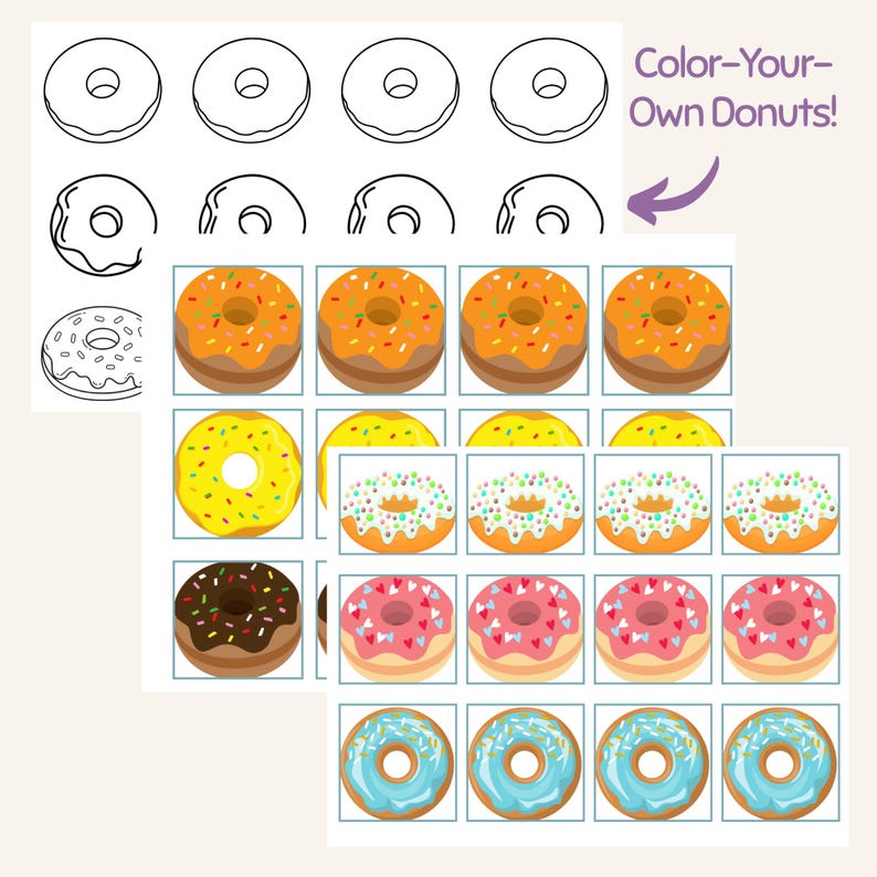 Donut Shop Dramatic Play Pack, Printable Pretend Play | Preschool ...