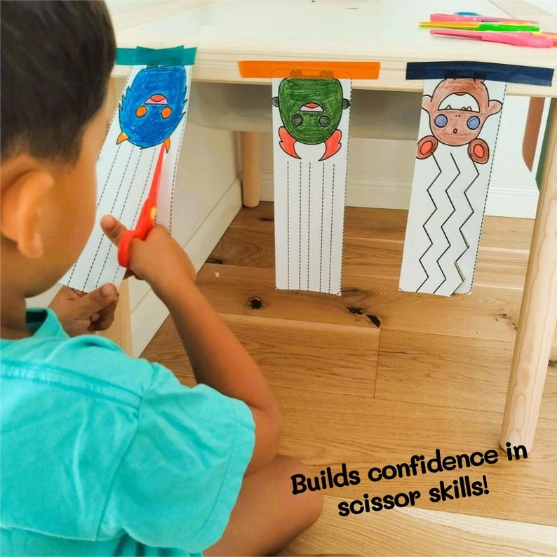 Monster Haircut Scissor Skills Activity: Fine Motor Practice (PDF ...