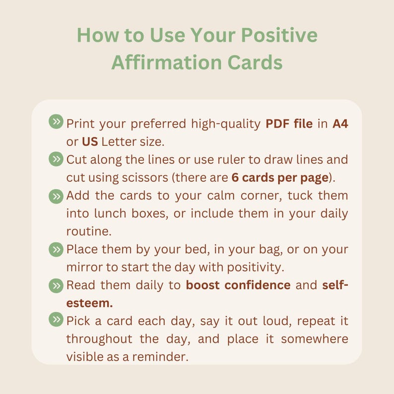 Children Affirmation Cards PDF | Mindfulness & Social Skills Activities ...