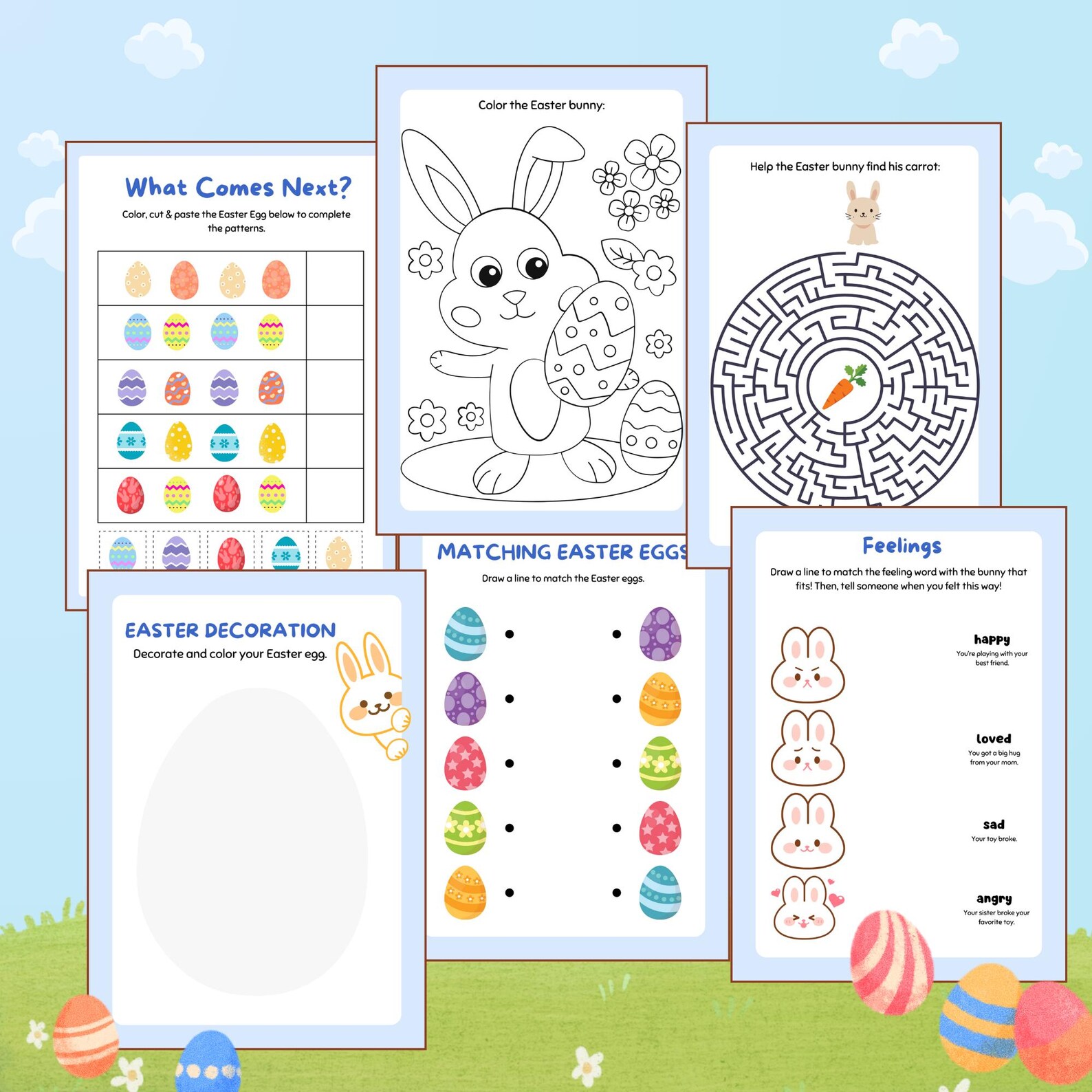 Printable Easter Activity Pack - Fun Worksheets, Coloring Pages and ...