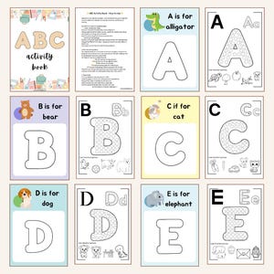 Learn the Abcs Through Play! A-Z Activity Book With Mini Dots for ...