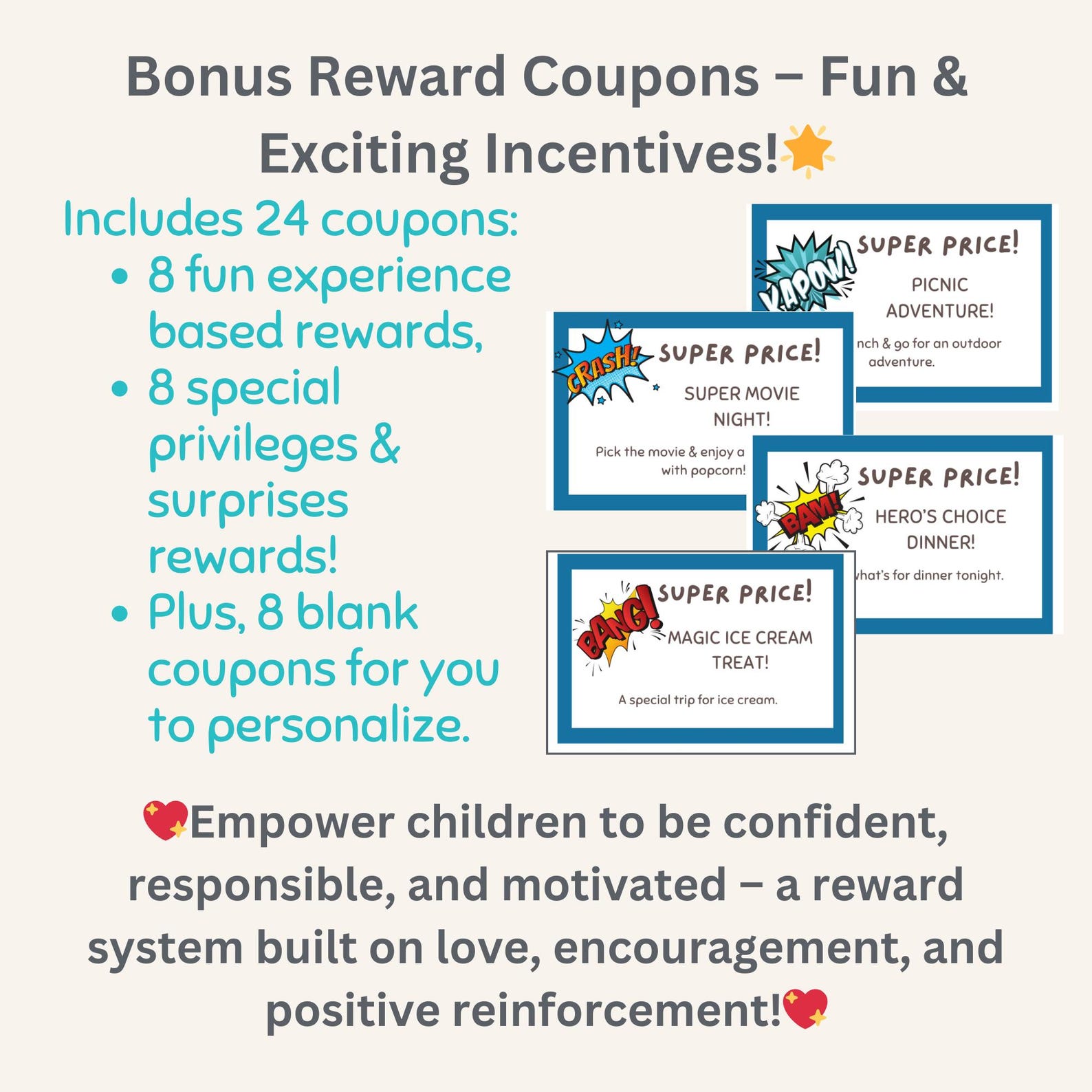 Superhero Reward Chart for Kids | Printable Toddler Reward Chart ...