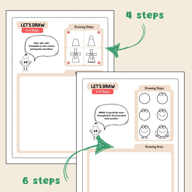 Learn to Draw for Kids | Step-by-step Drawing Worksheets PDF | How to ...