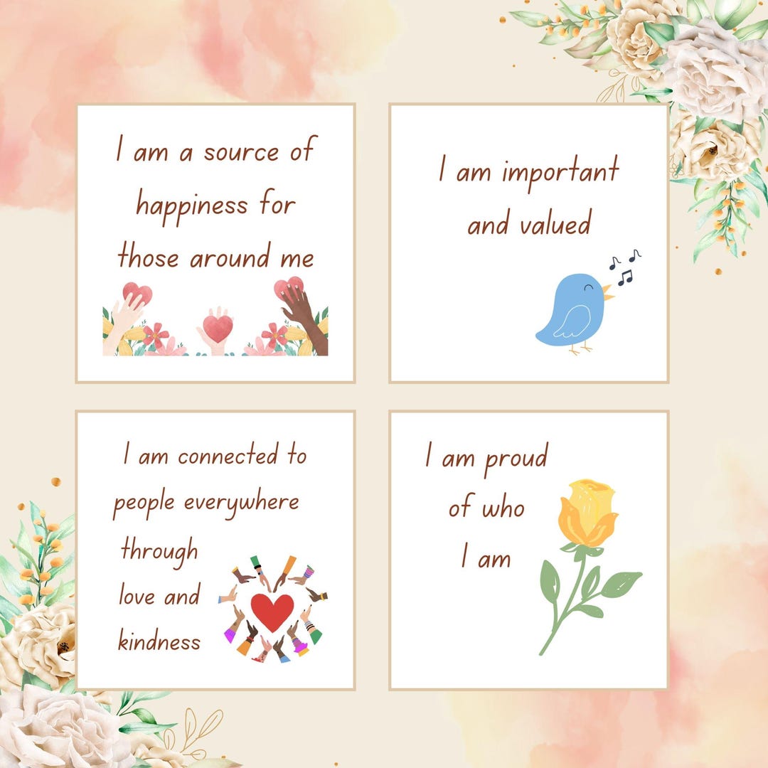 Children Affirmation Cards PDF | Mindfulness & Social Skills Activities ...