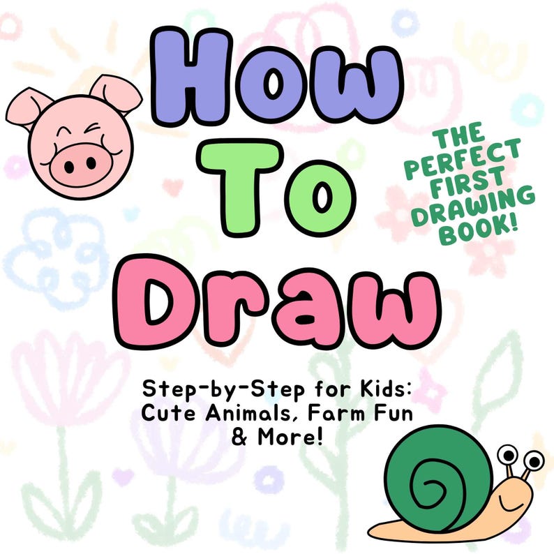How to Draw for Kids | Step-by-step Drawing Book PDF | Cute Animals ...
