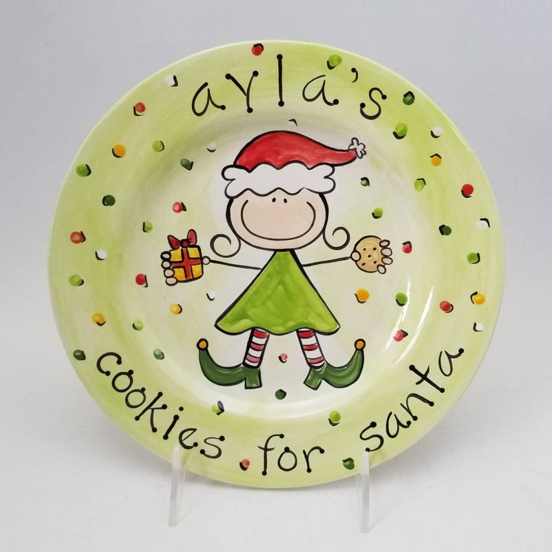 Cookies for Santa Plate - Etsy