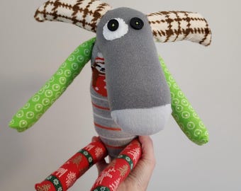One of a Kind Handmade Stuffed Animal / Unique Stuffie / Handmade ...