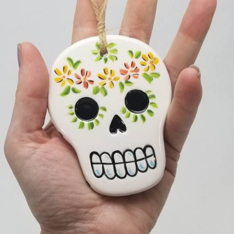 Sugar Skull Ornament - Etsy