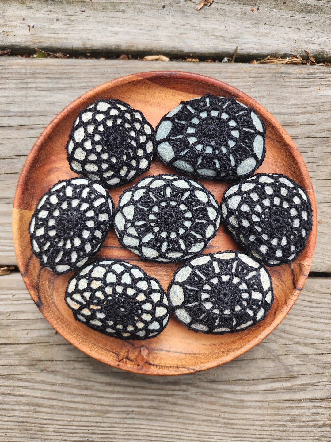 Gratitude Rock / Crochet Stone / Spiritual Gift / Gift for Friend ...