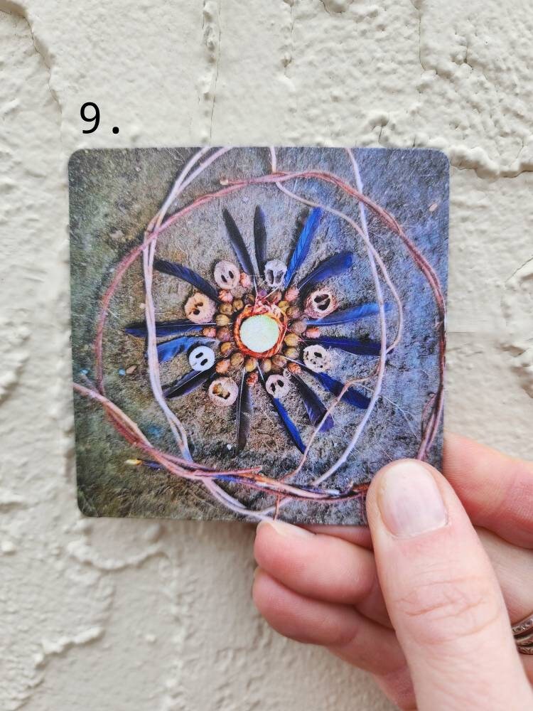 Nature Mandala Magnet / Mandala Magnet / Refrigerator Magnets / Moon ...