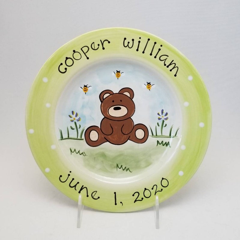 Painted Designed Plates - Etsy