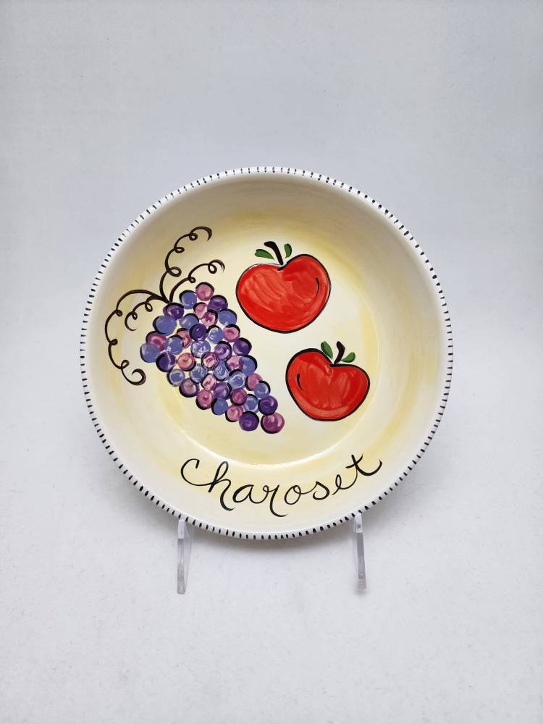 Passover Charoset Bowl / Passover Pottery / Passover Judaica / Jewish ...