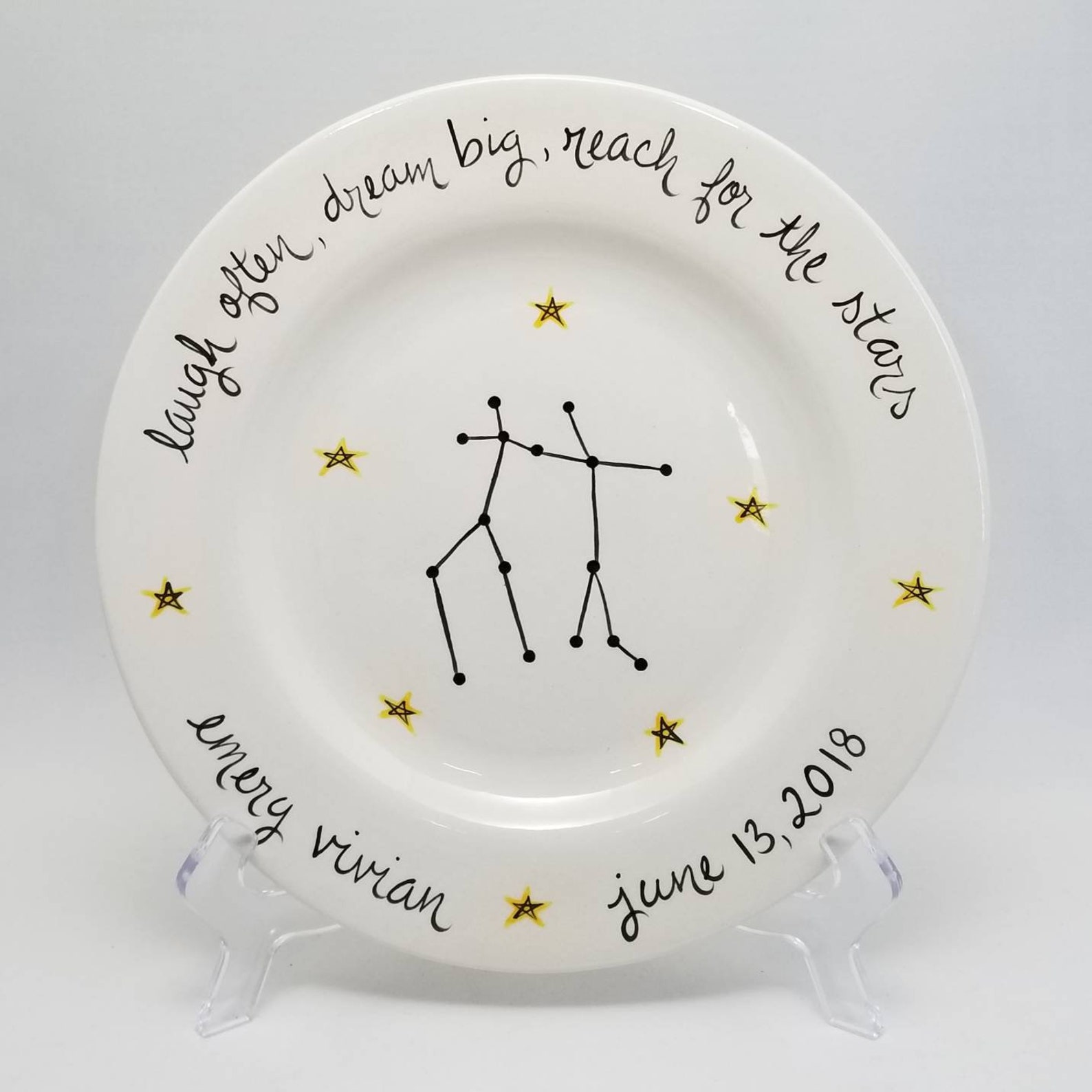 Zodiac Constellation / Astrological Sign Birth Plate / - Etsy