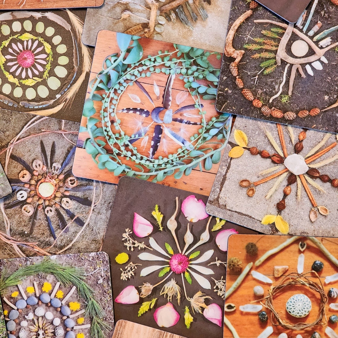 Nature Mandala Magnet / Mandala Magnet / Refrigerator Magnets / Moon ...