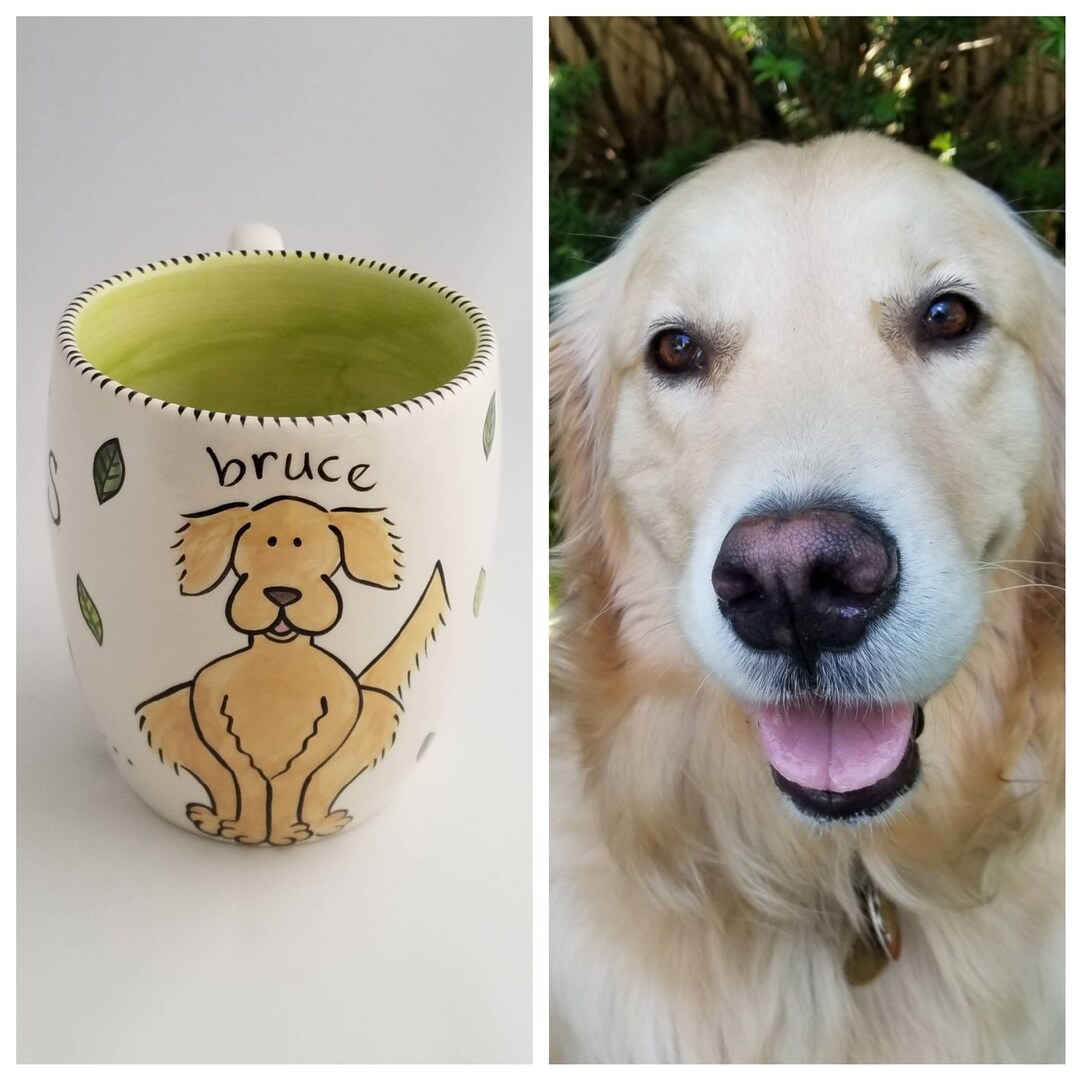 Pet Portrait / Custom Pet Mug / Your Dog on Mug / Pet Gift / - Etsy