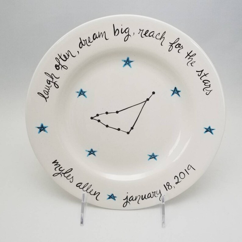 Zodiac Constellation / Astrological Sign Birth Plate / - Etsy