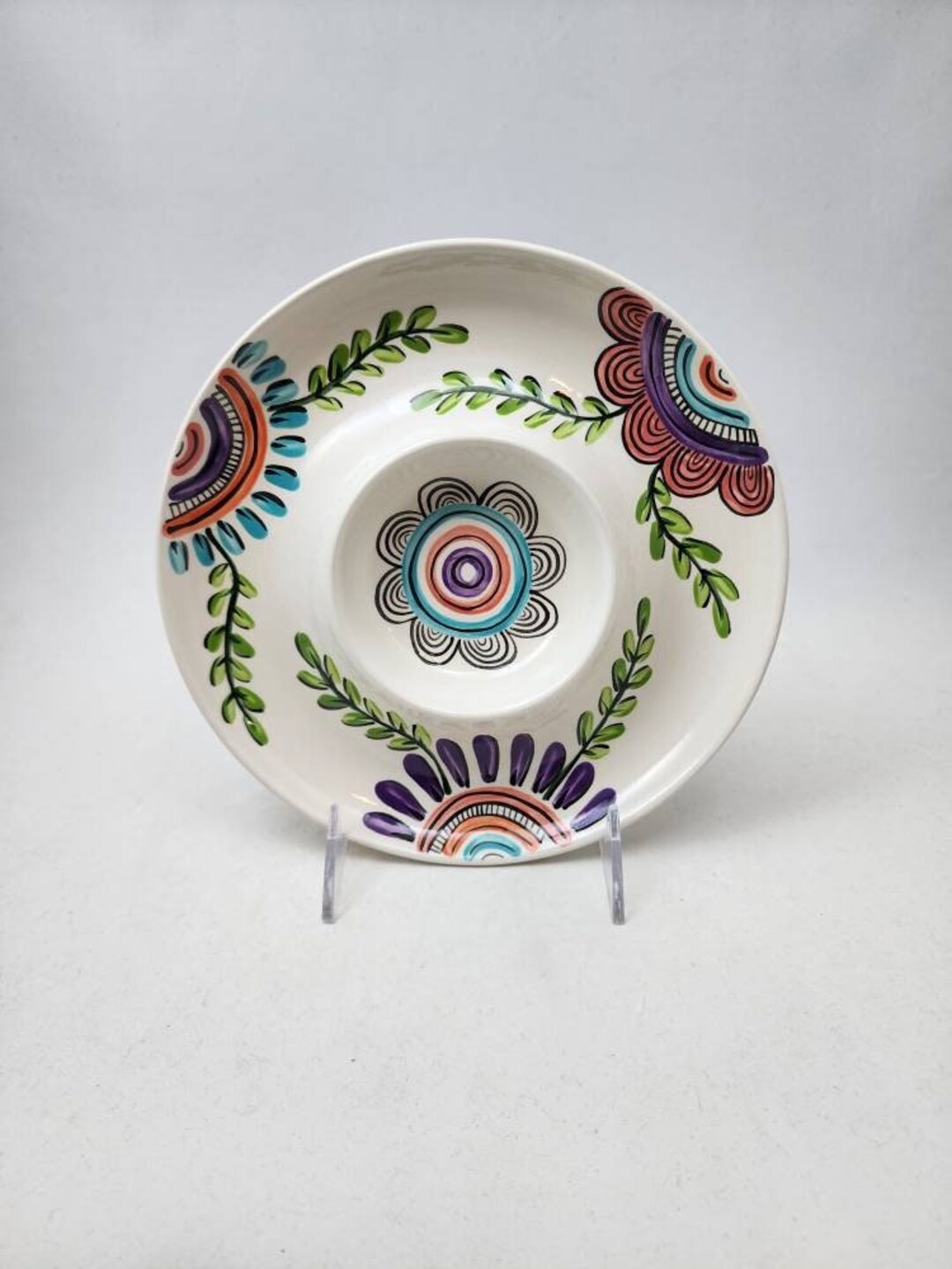 Appetizer Dish / Snack Plate / Chip and Dip / Hummus and Veggies Cheese ...