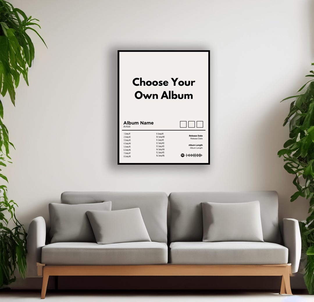 Choose Your Own! | CUSTOM Album Cover Poster - Etsy