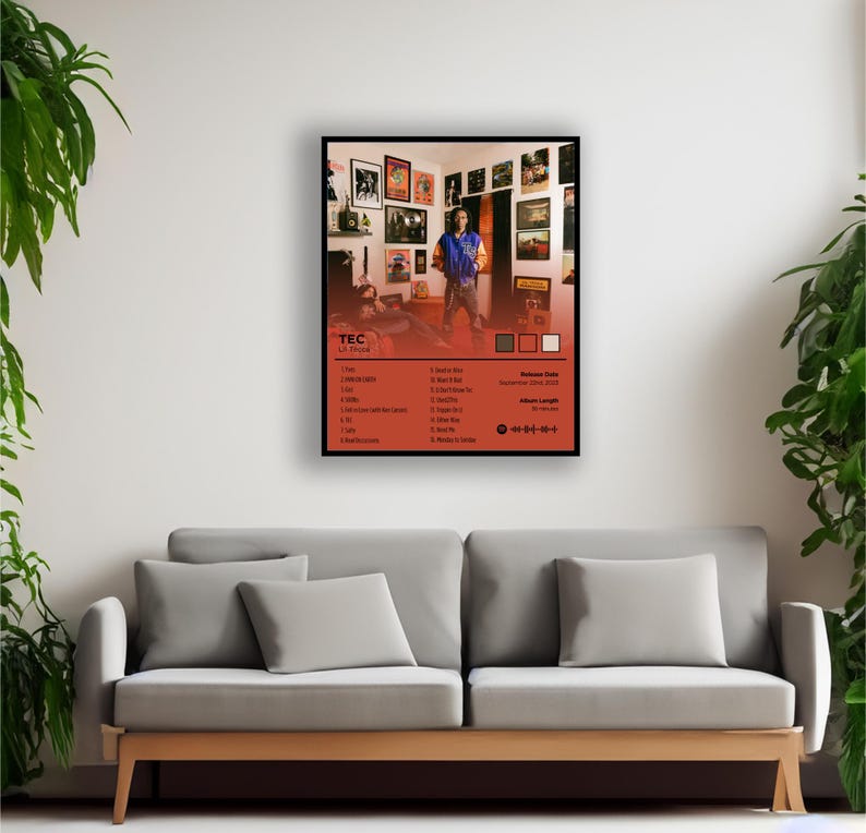 Tec | Lil Tecca | Album Cover Poster - Etsy