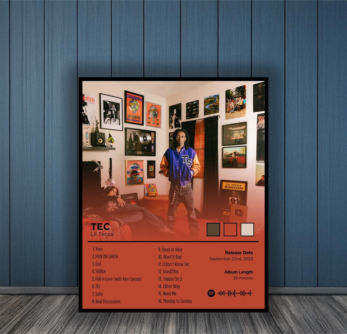 Tec | Lil Tecca | Album Cover Poster - Etsy