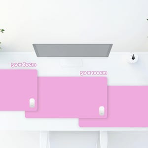 Pastel Pink Desk Mat for Gamers Aesthetic XXL Mouse Pad Kawaii Pink ...