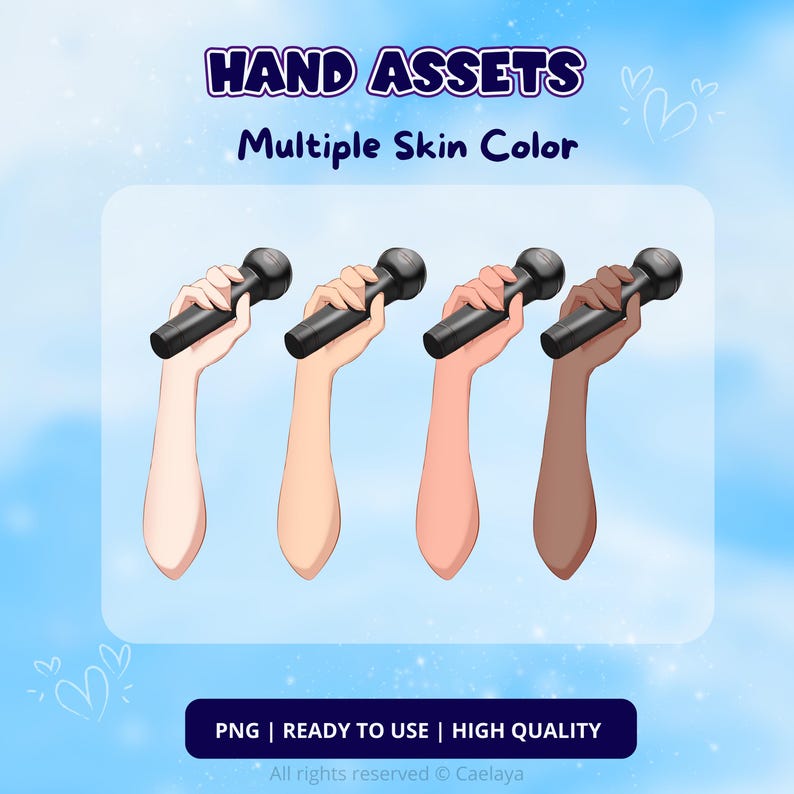 Vtuber Asset | Hand Asset, Premade Assets, Twitch, Vtuber Items ...