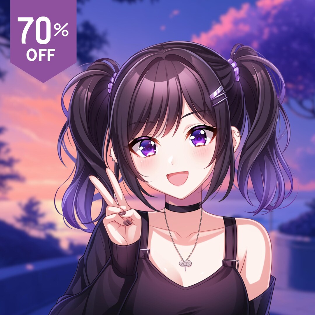 Custom Anime Commission | Anime Style | Cute Fantasy Character | Twitch ...