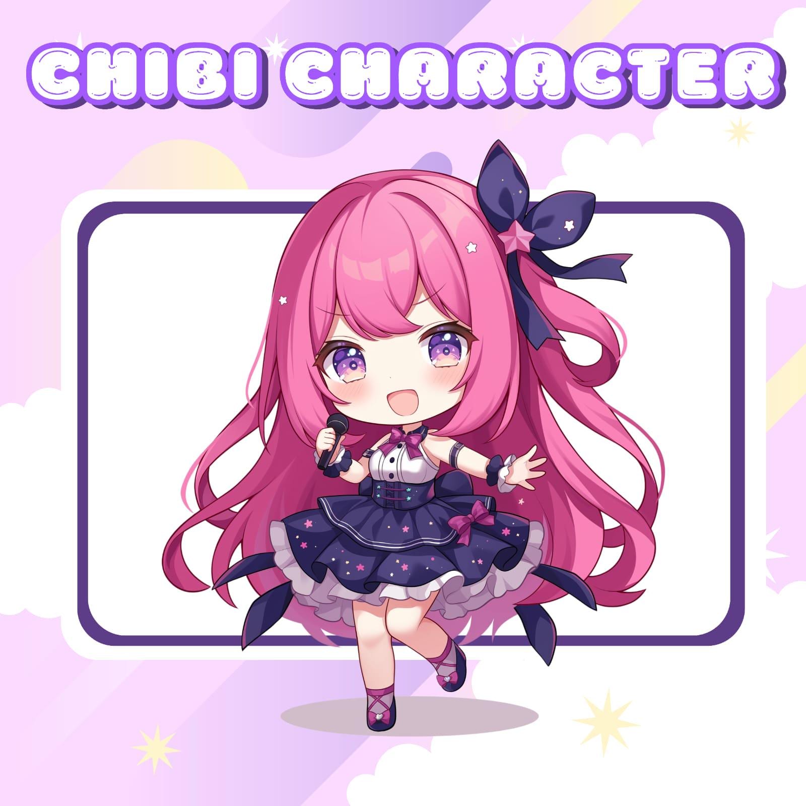 Ready to Use -custom Chibi Vtuber Commission-custom Chibi Anime ...